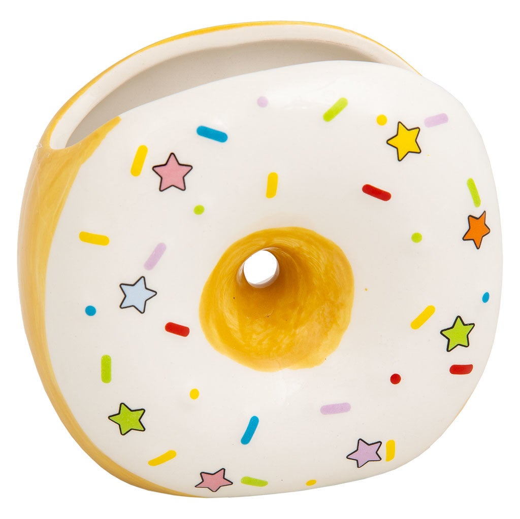 Porte-stylos donut en céramique blanc 11x6,5x11h | Leroy Merlin