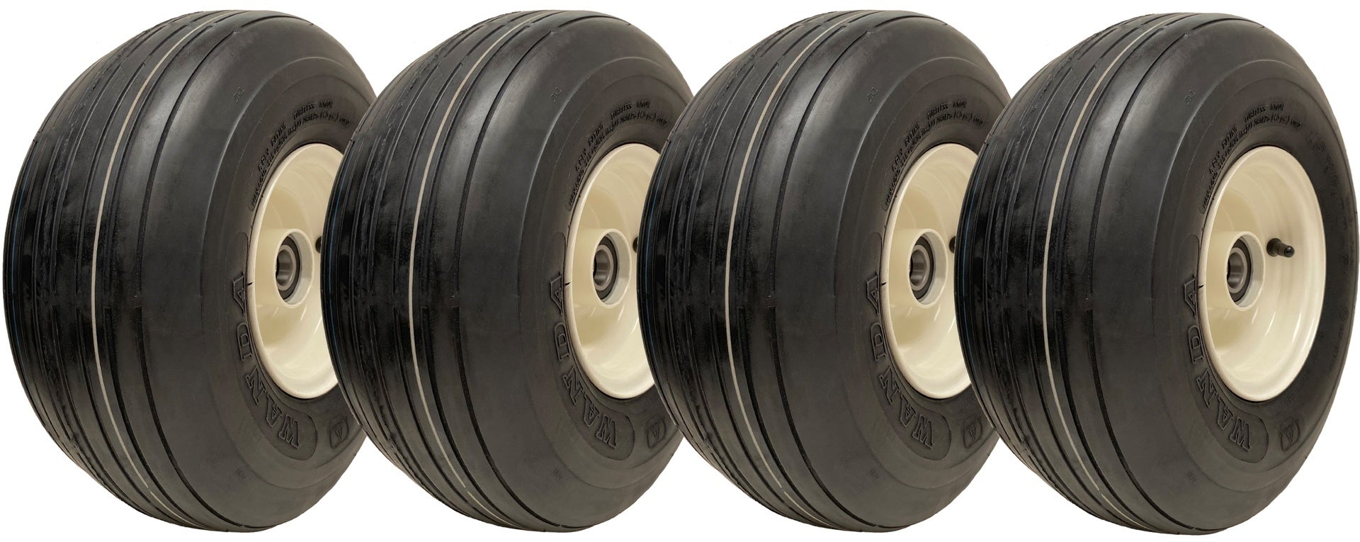 15x6.00-6 Multi Rib Wheels Lawnmower Wheels 6ply P508 Rim & Cap 25mm ...