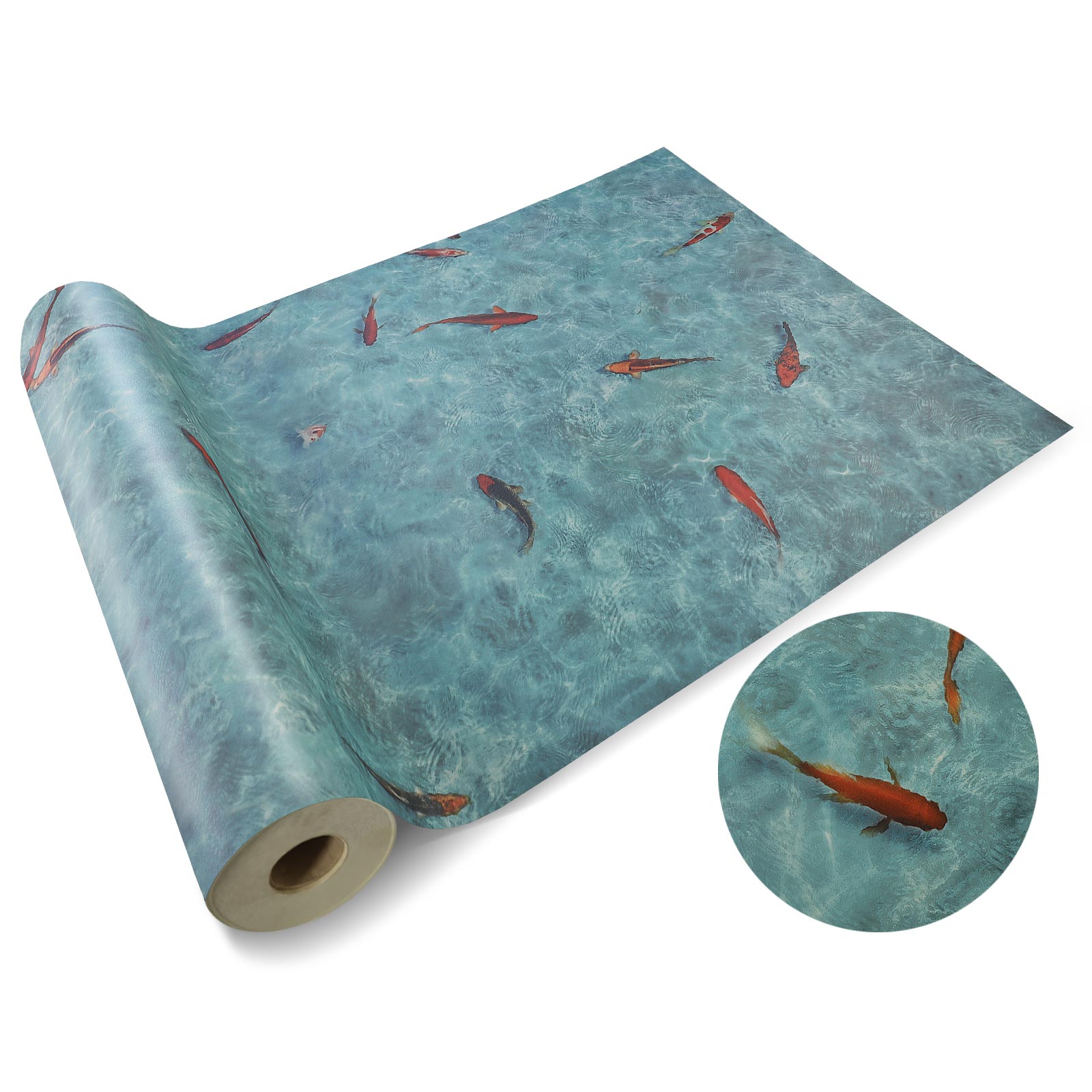 Revêtement de sol PVC 3D Moonlight Vinyle Océan 200 x 300 cm | Leroy Merlin