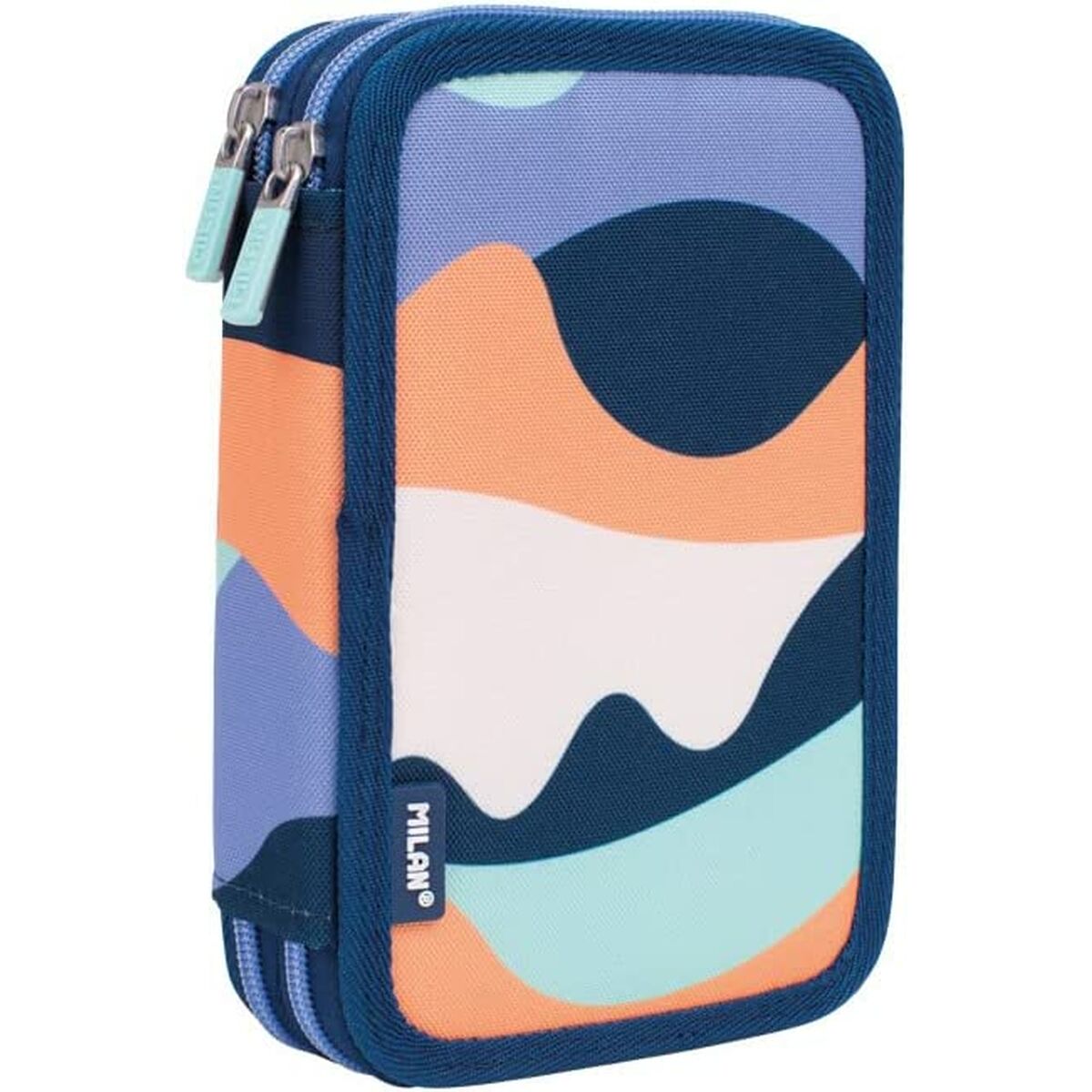 Plumier double Milan The Fun Bleu (19,5 x 13 x 5 cm) | Leroy Merlin