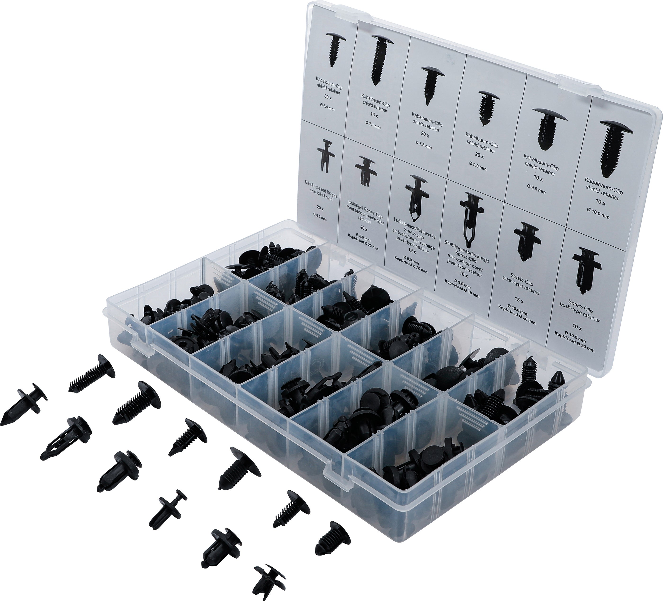 Assortiment de clips sapin plastiques | universels | 192 pièces | Leroy ...
