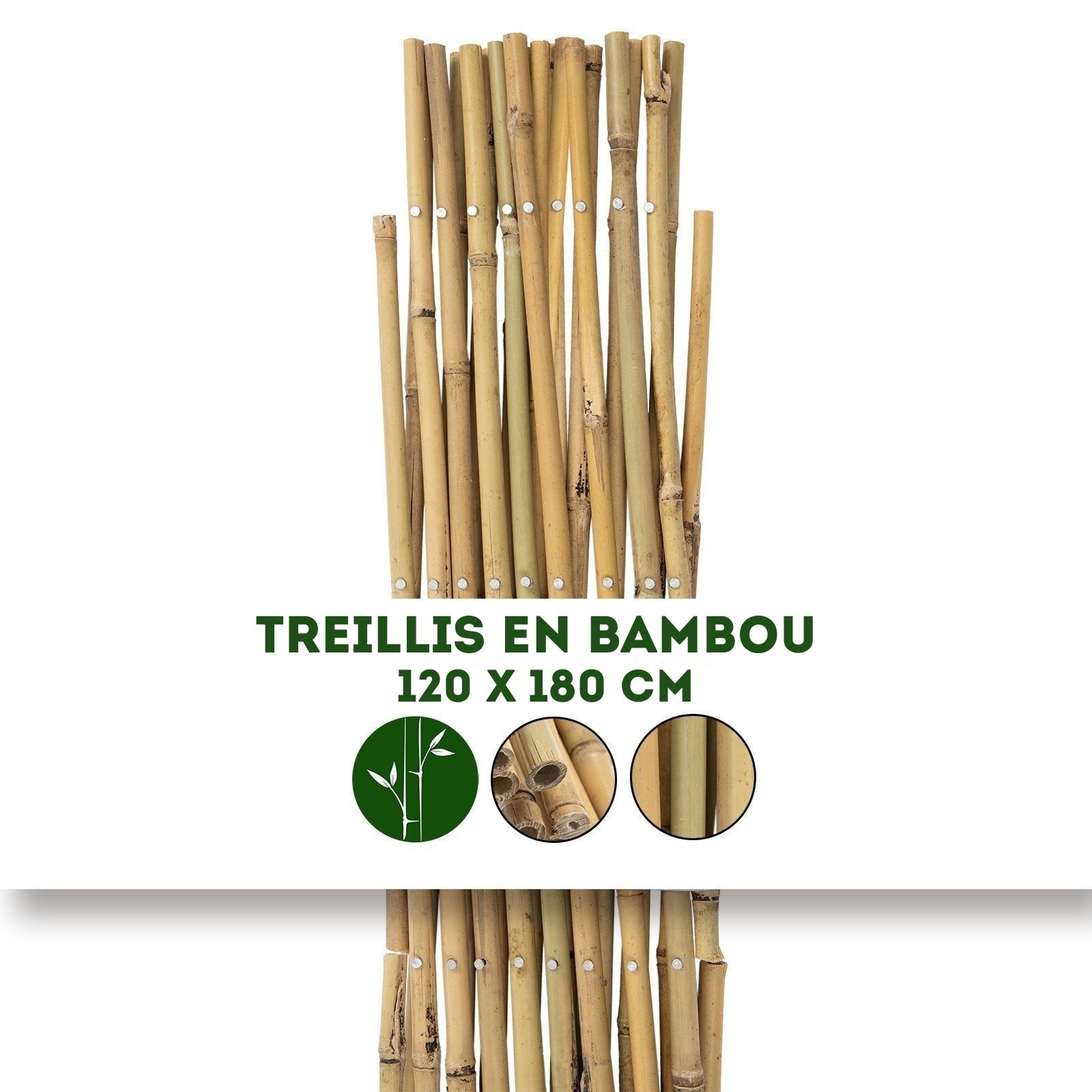 Treillis en Bambou pour Jardin, Balcon et terrasse Extensible ...
