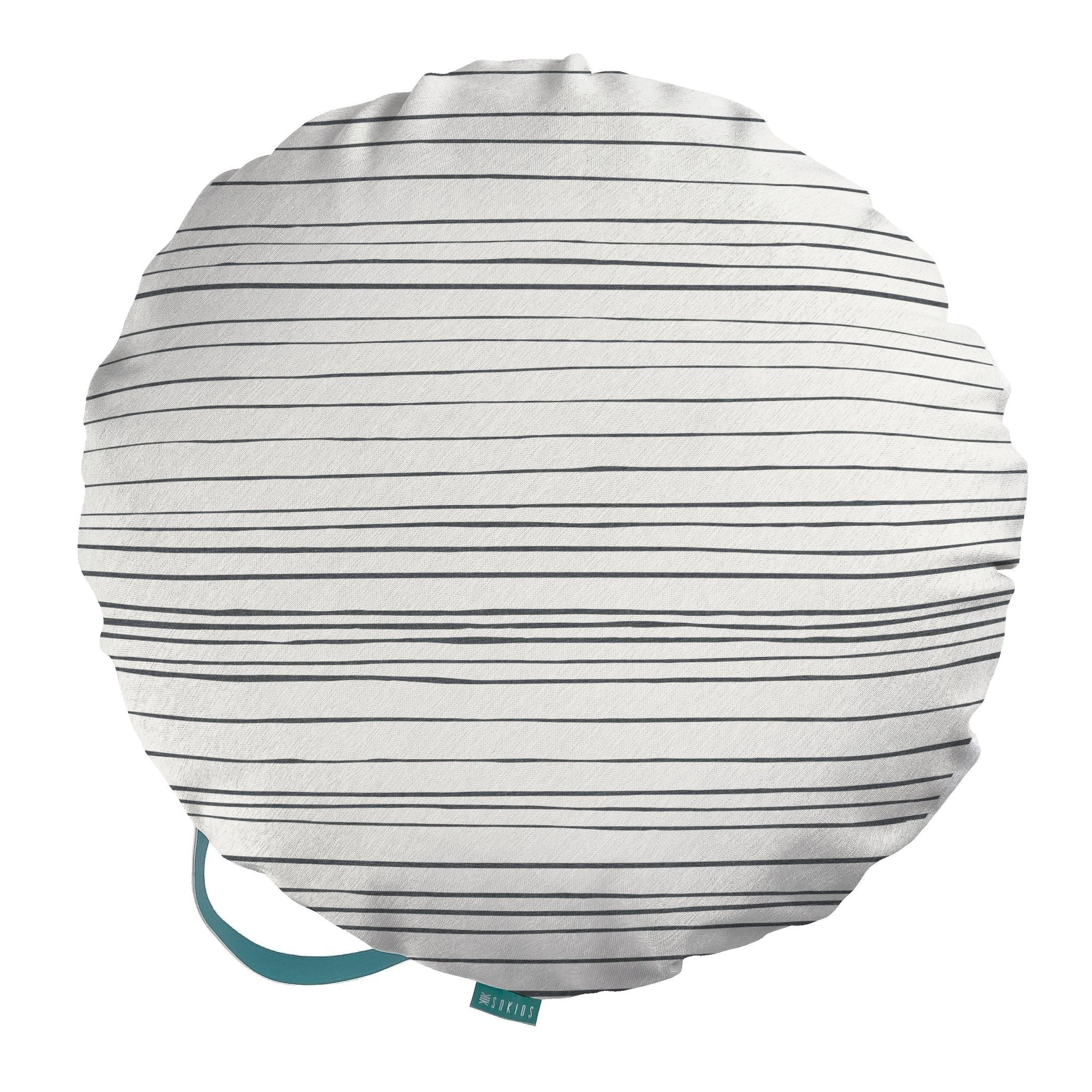 Pouf Panda Stripe Ø61 Blanc | Leroy Merlin