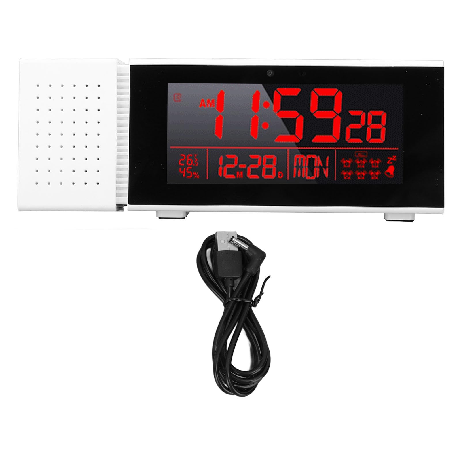 Reloj digital LED con luz de noche y sensor de movimiento ...