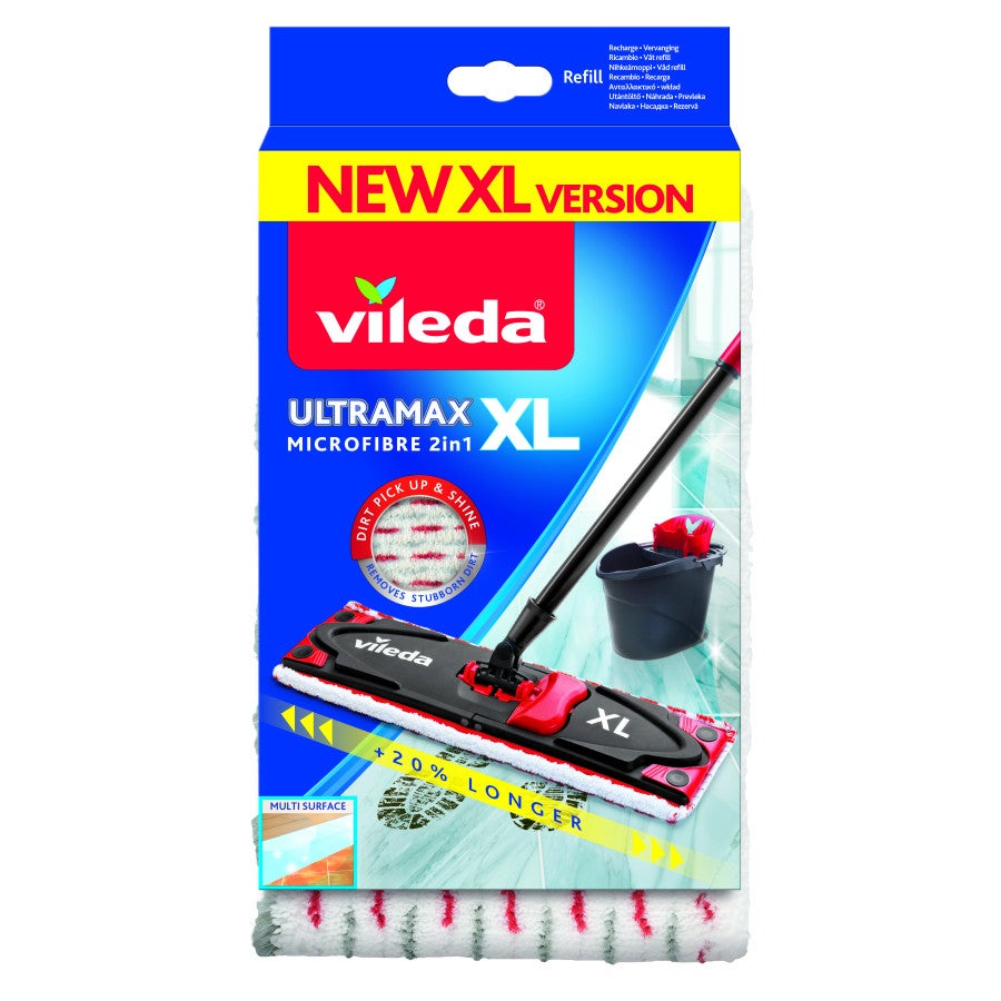 Vileda - Pack de 2 - Recharge 42 cm EXTRA LARGE pour Ultramax XL ...