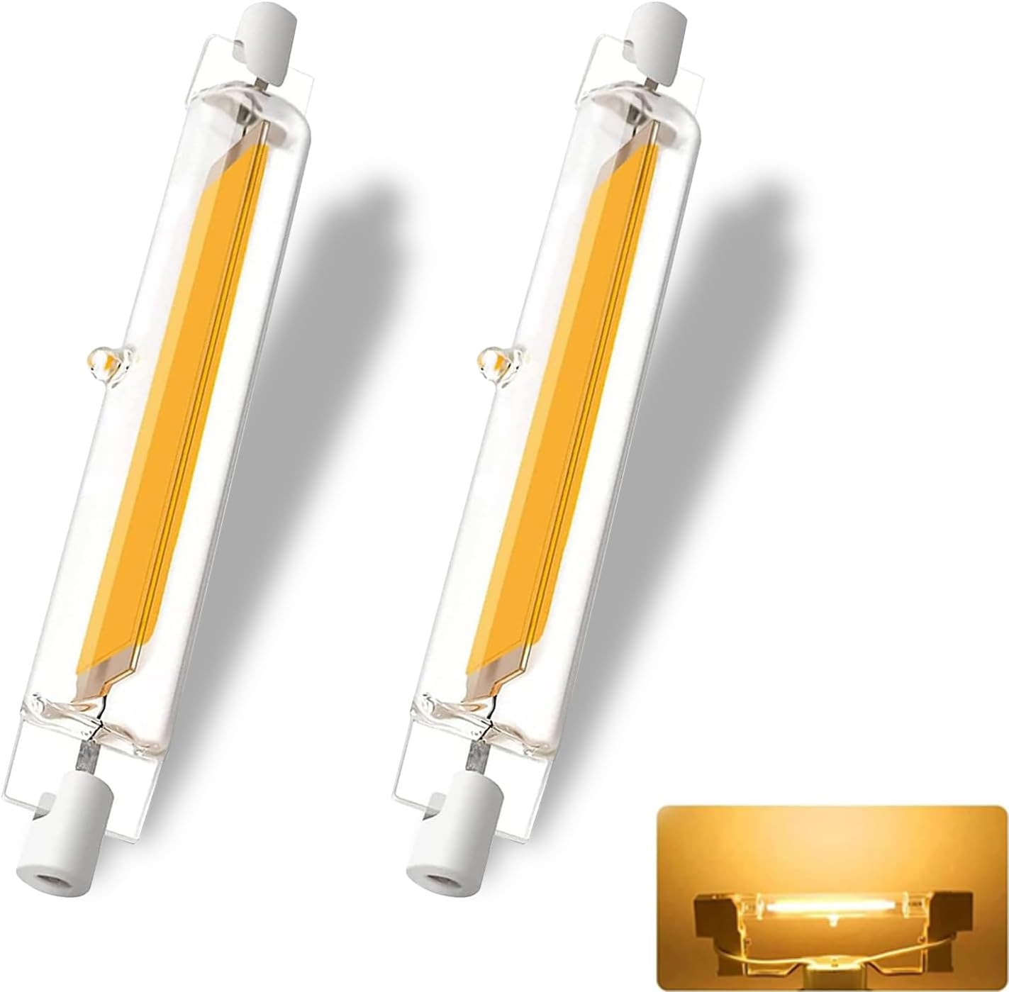 Ampoule R7S LED 118mm Dimmable 20w, R7S LED 118mm Haute Lumière COB ...