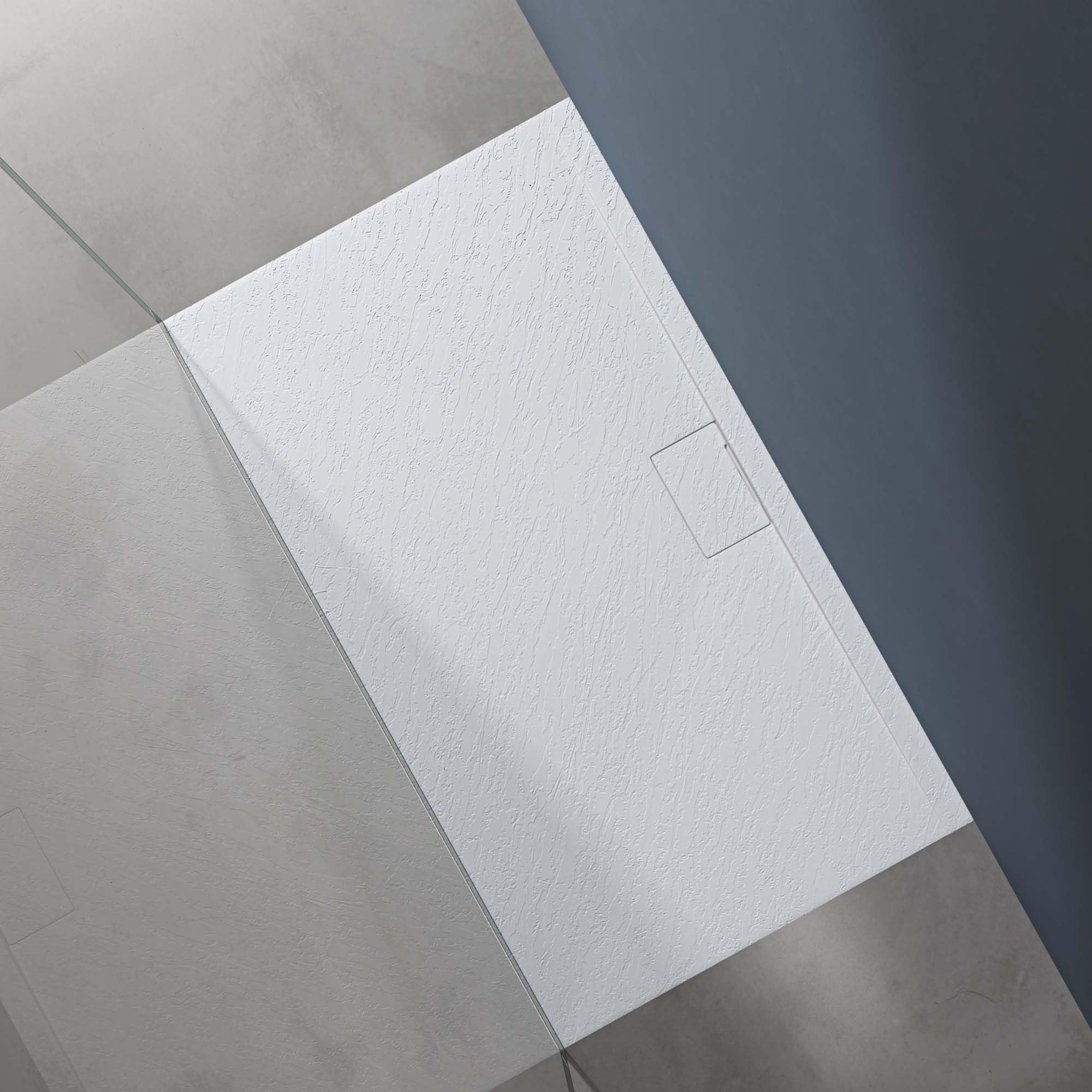 Doporro Receveur de Douche Bac à Douche Ultra Plat en Solid Surface ...