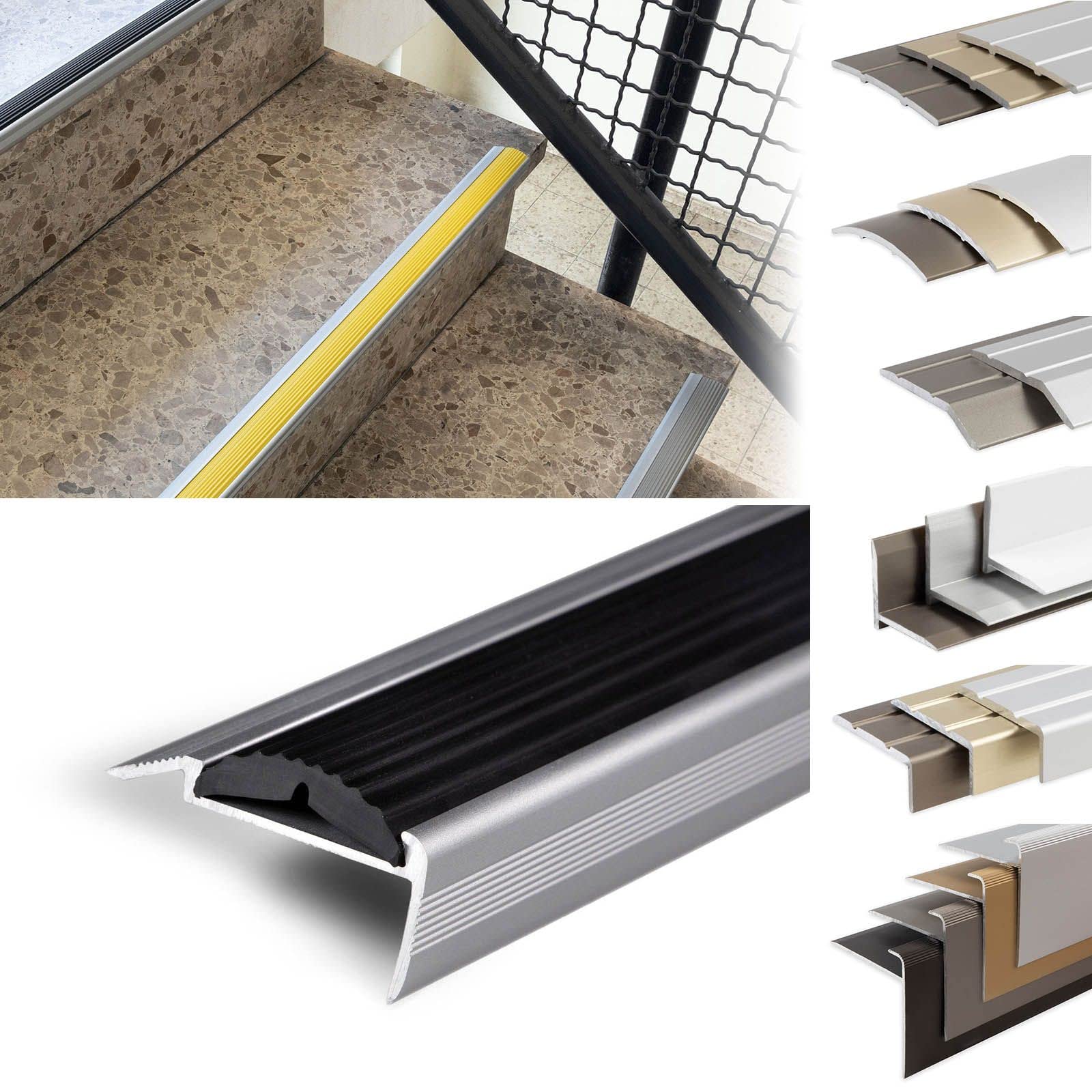 Profilé d'escalier Power Grip -Matériel de montage inclus 90 x 4,2 x 2 ...