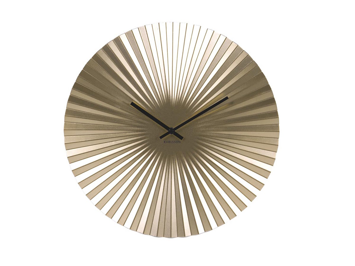 Horloge en métal Sensu Ø 40 cm Or - Karlsson | Leroy Merlin