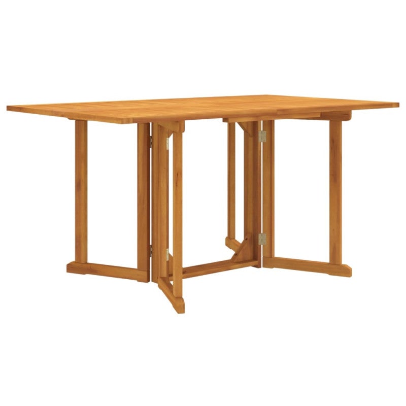 VidaXL Mesa de jardín plegable Butterfly madera de teca 150x90x75 cm ...