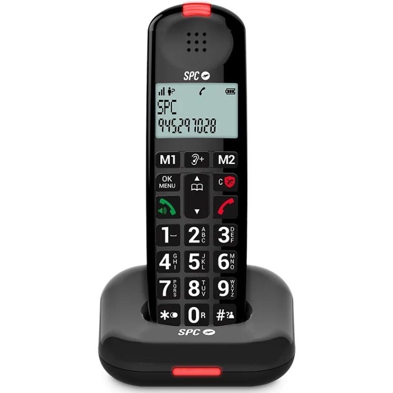 Teléfono Inalámbrico SPC Comfort Kairo/ Negro | Leroy Merlin