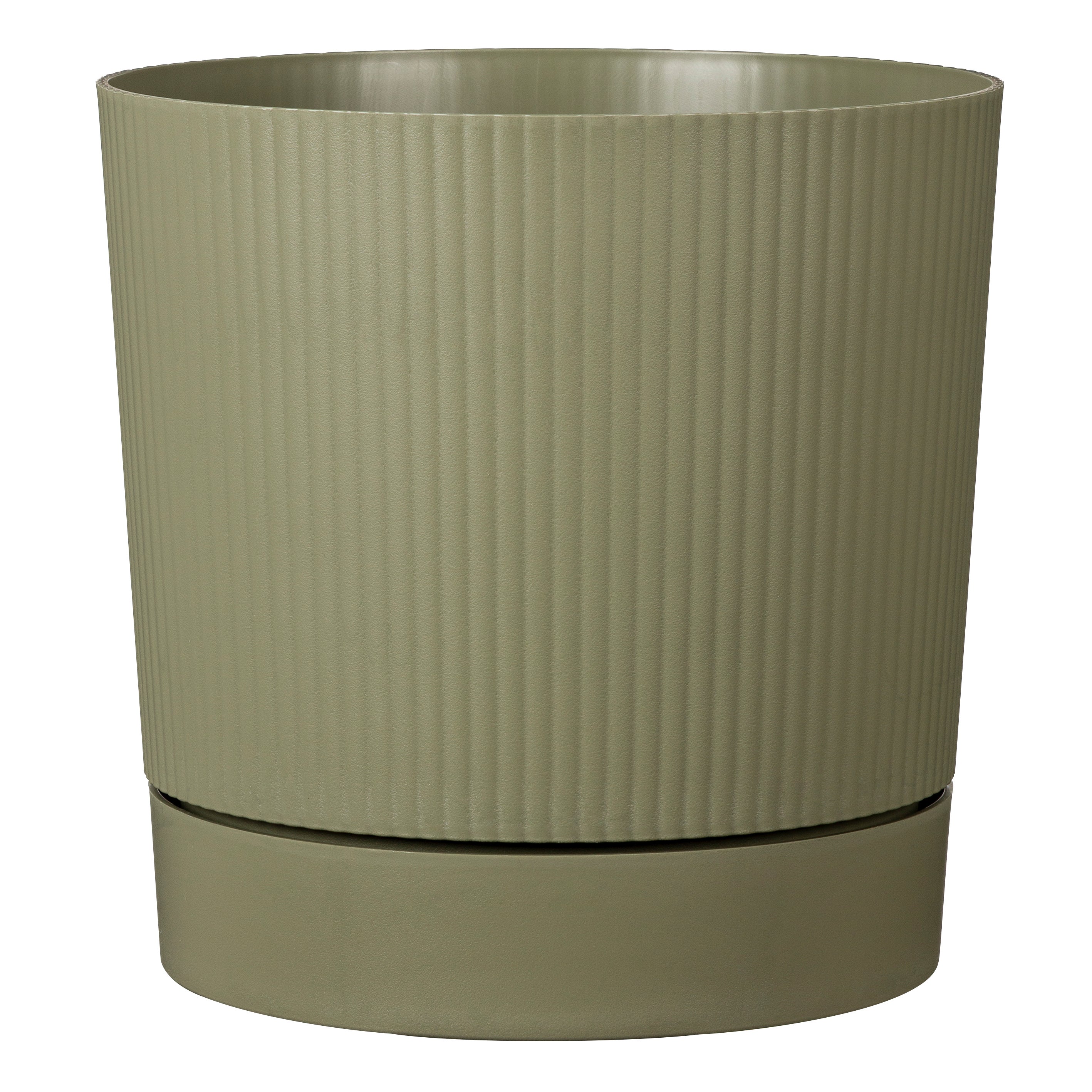 Scheurich LINO+, jardinière en plastique, couleur : Moss Green, 39 cm ...