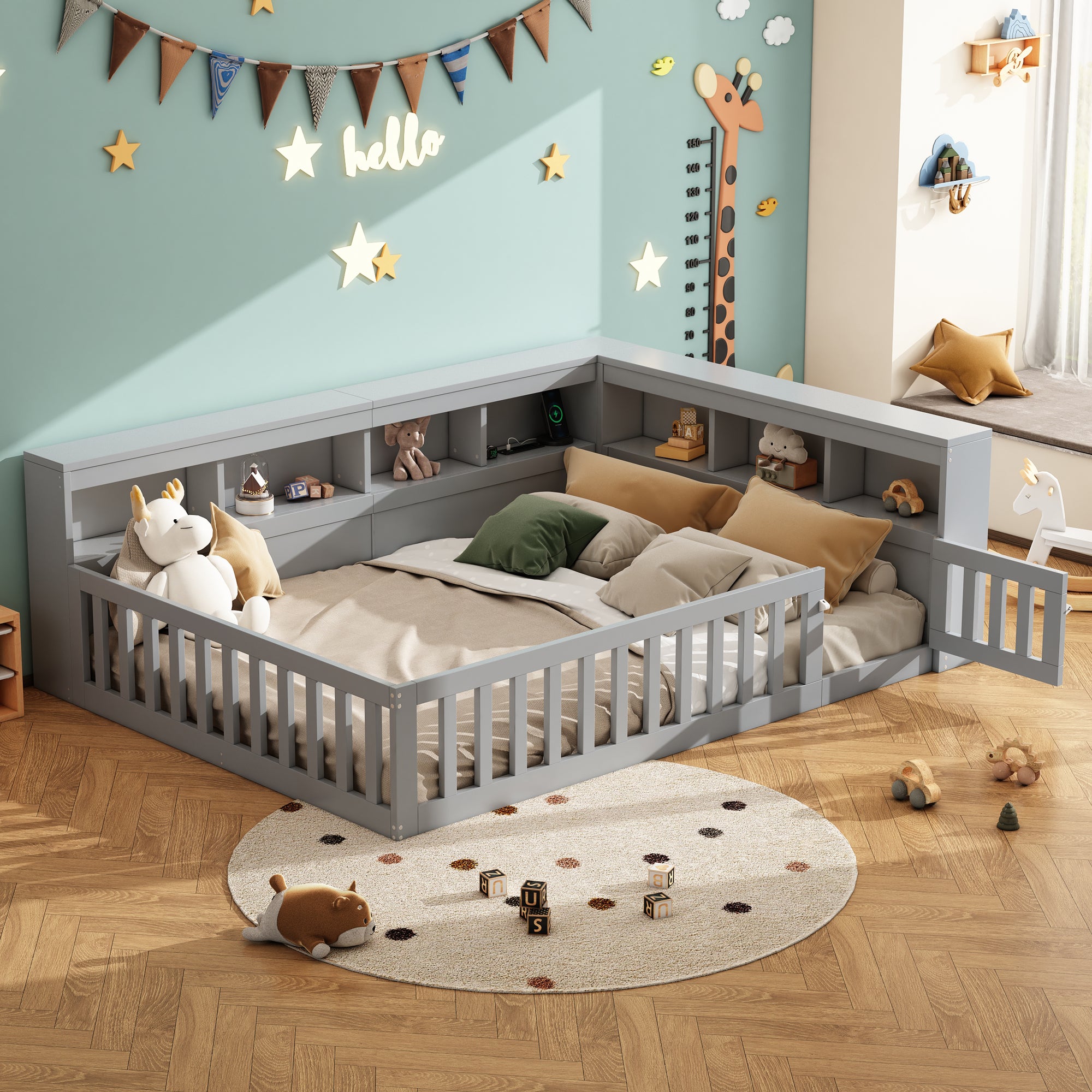 Lit de jour 140 x 200 cm avec compartiment de rangement, lit enfants en ...