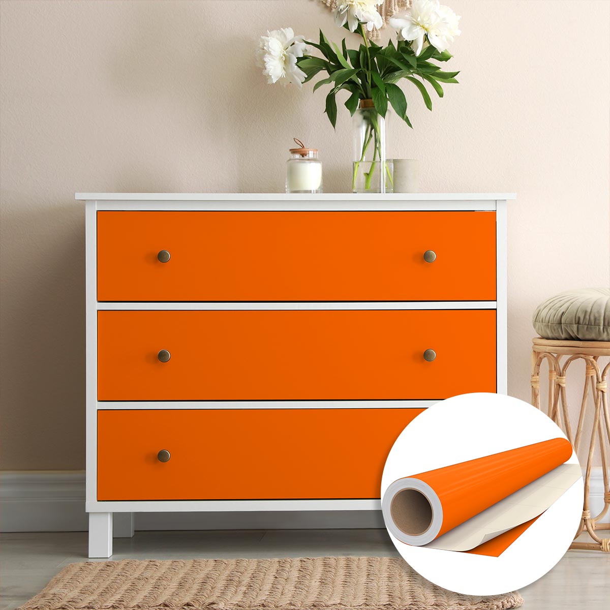 Rollo adhesivo para muebles por metros - 40 colores disponibles ...