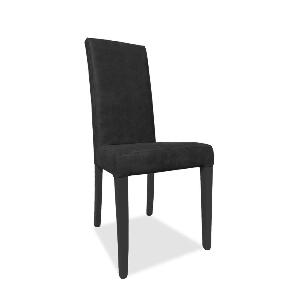 Chaise rembourrée Nancy tissu Yuma 16 anthracite 45x50x60 | Leroy Merlin