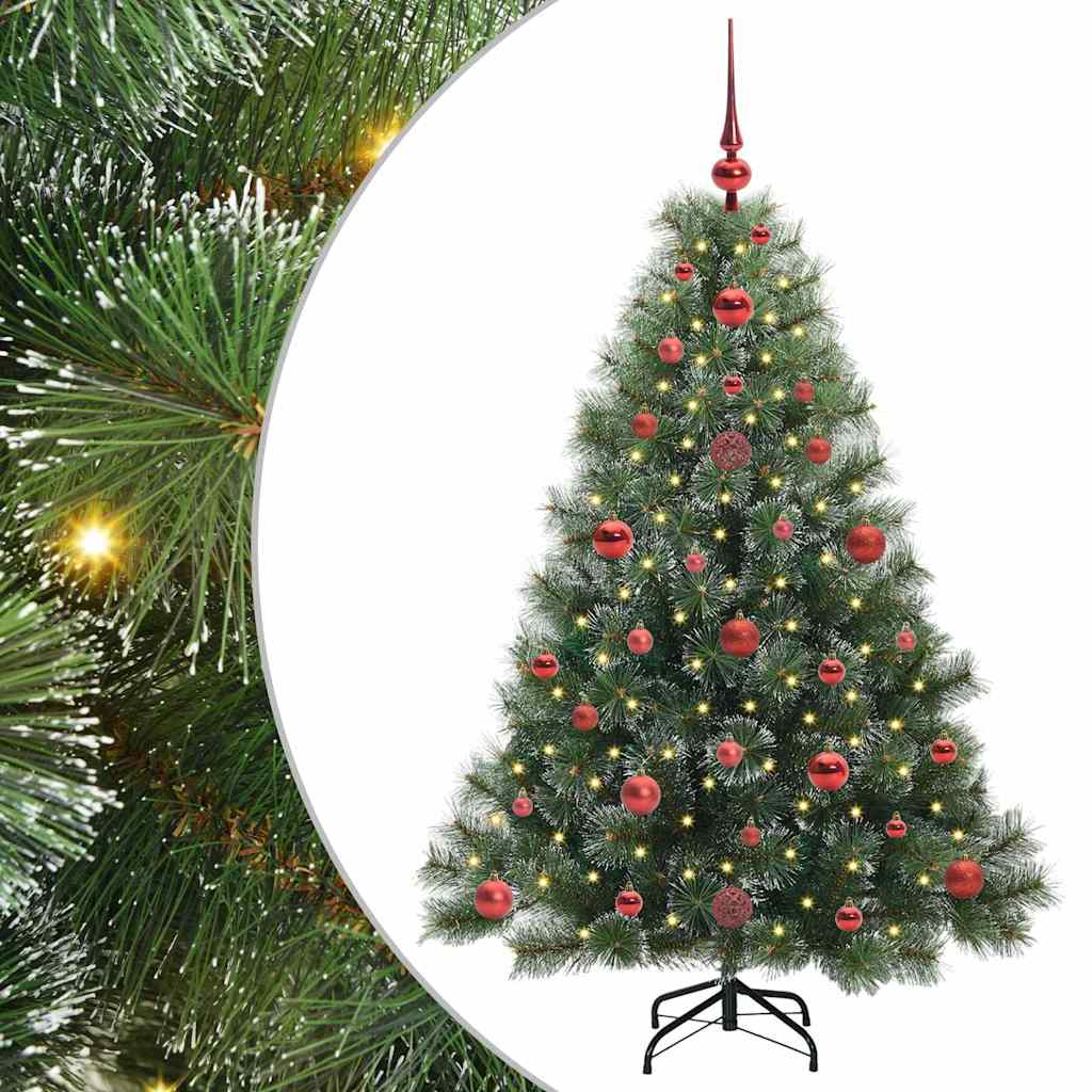 Árbol de Navidad artificial con 150 LED Verde 120 cm PE y PVC | Leroy ...