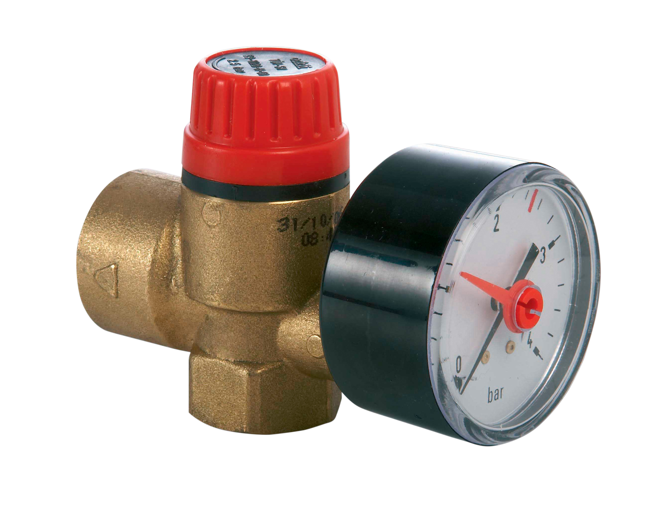 Soupape de Sécurité à Membrane avec Manomètre Femelle 15x21 (1/2) NOYON & THIEBAULT | Bricoman