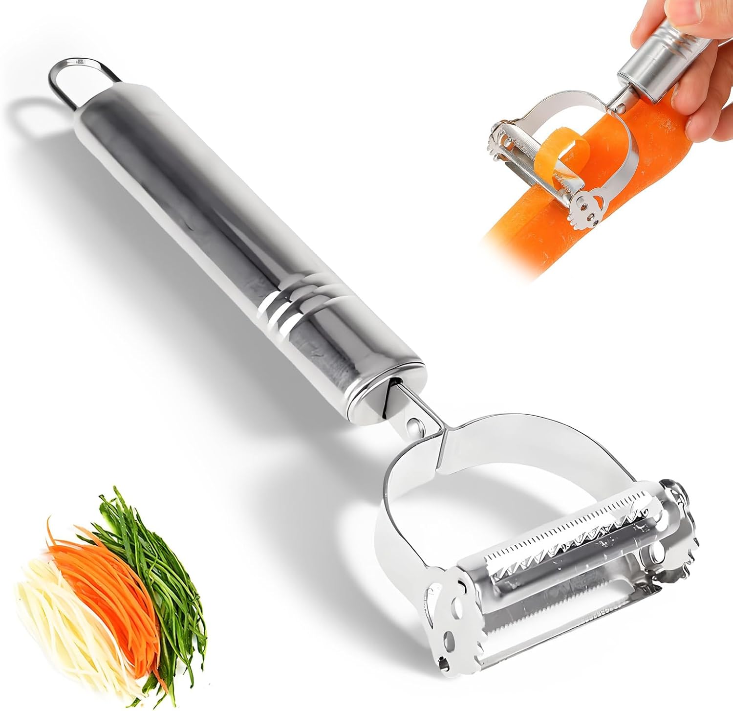 1 Pack Éplucheur Légumes Multifonction, Éplucheur Julienne et Économe ...