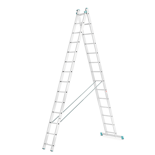 Echelle transformable 2x14 barreaux - Longueur déployée 6.83m - Sol ...