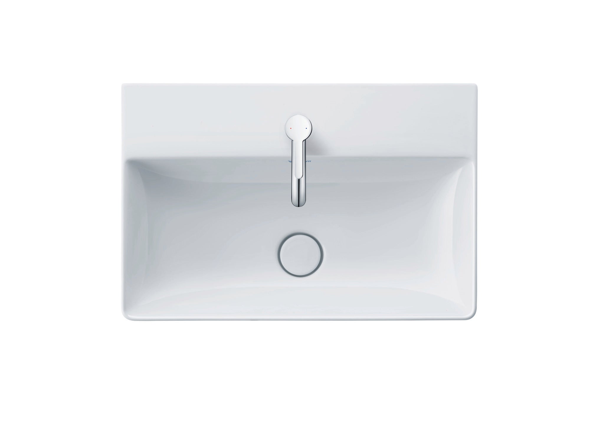 Duravit DuraSquare lavabo Compact, 60x40cm, 1 trou pour robinet, sans ...