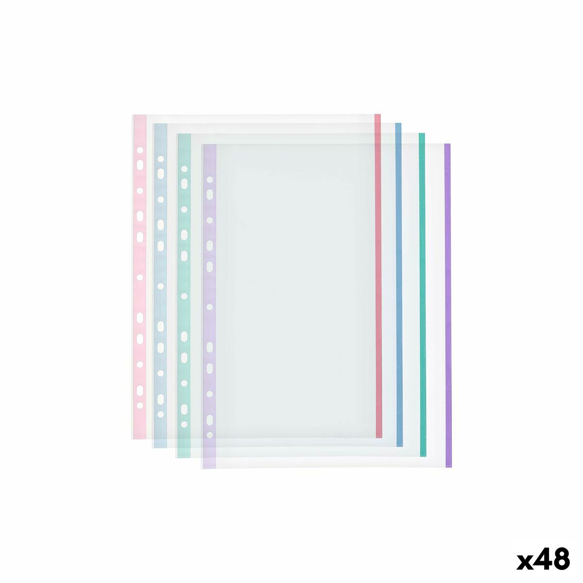 Fundas Multicolor A4 Plástico (48 Unidades) | Leroy Merlin