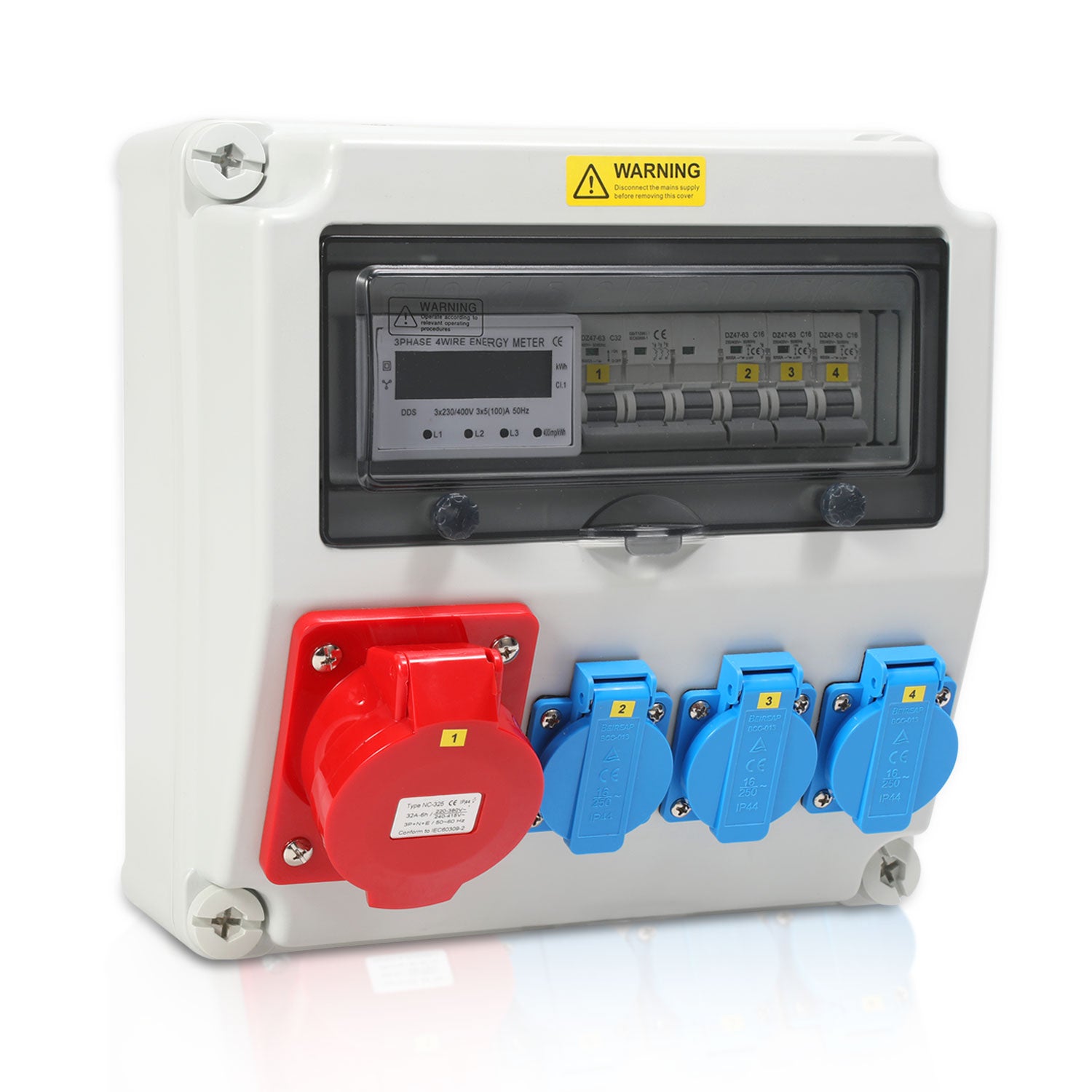 Coffret de Chantier Monophase Repartiteur de Courant Mural Coffret ...