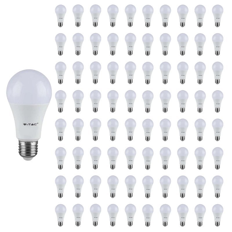Ampoule LED E27 8.5W A60 200° (Pack de 100) - Blanc Neutre 4000K ...