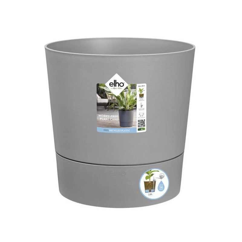 Pot de fleurs rond extérieur/intérieur Ø 30 cm Elho Aqua Care ...