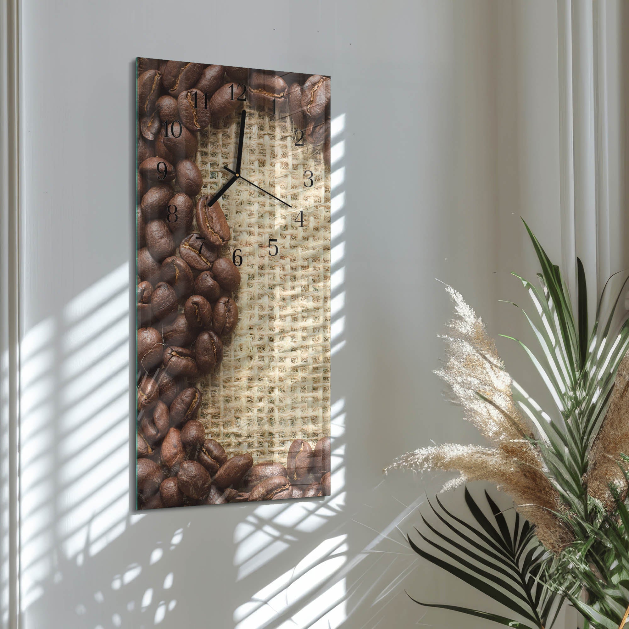 Reloj de pared de vidrio con diseño exclusivo y mecanismo silencioso de ...