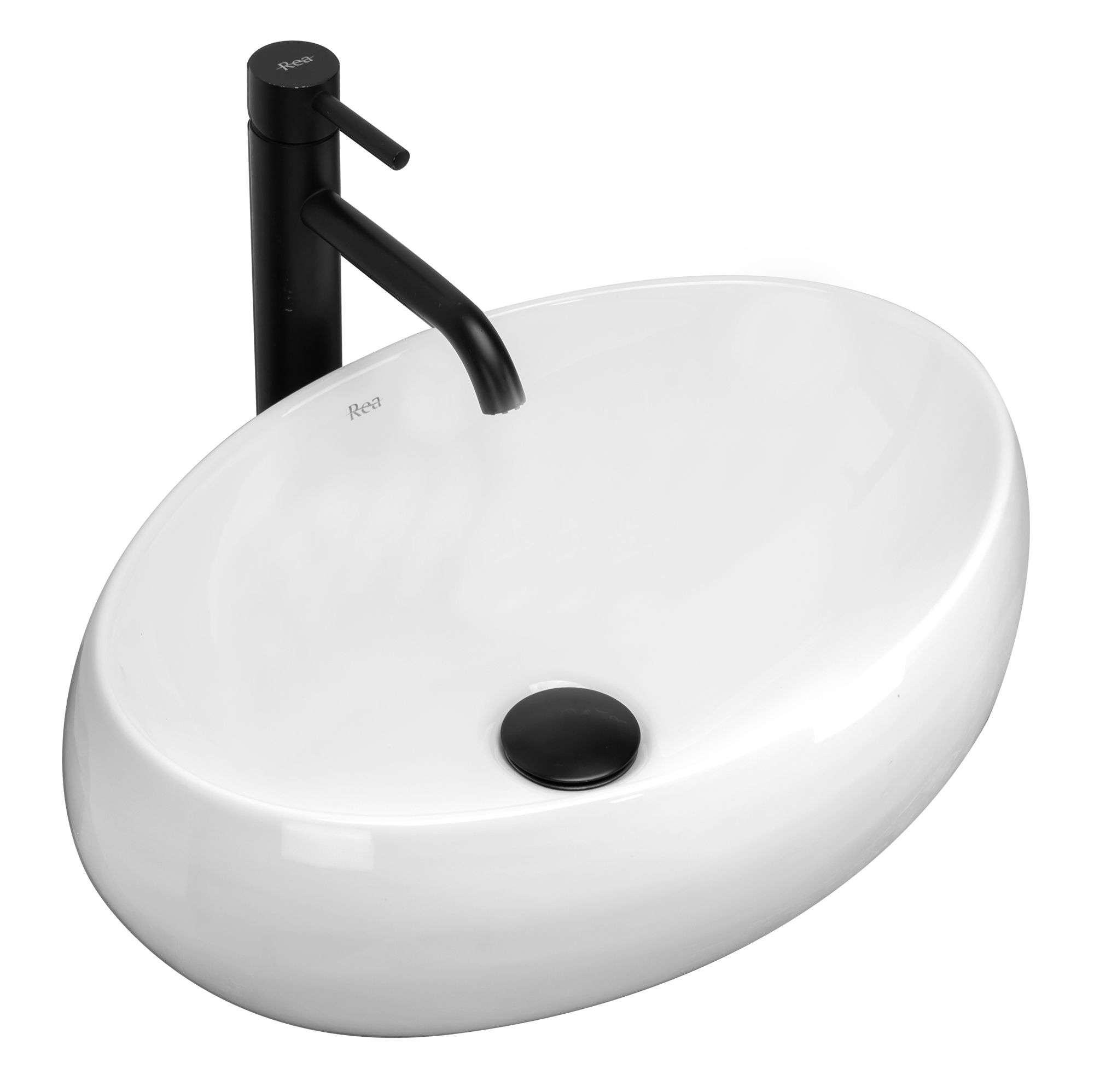 LAVABO SOBRE ENCIMERA REA LINDA WHITE 48,5X34X14,5CM | Leroy Merlin