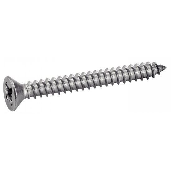 Vis à tole tête fraisée pozidrive - Inox A2 6,3x38 mm - Boîte de 200 ...