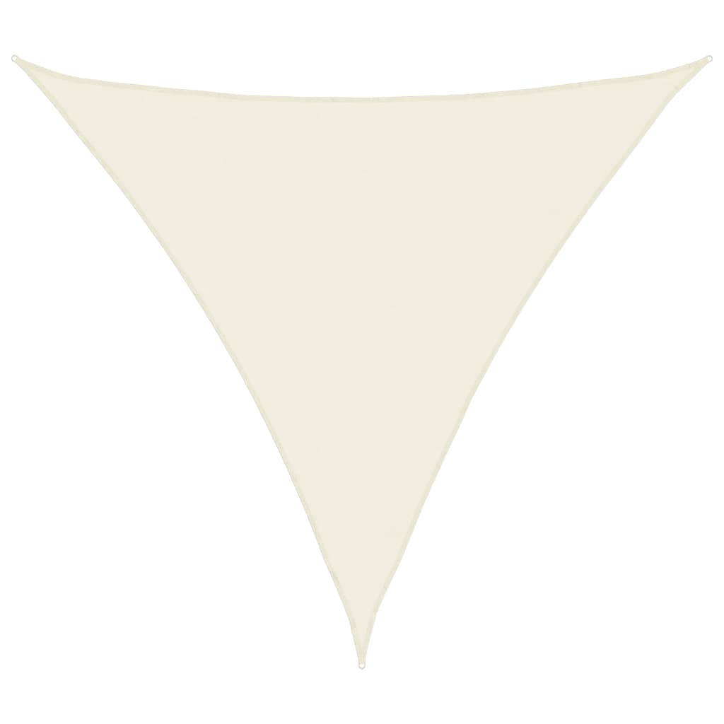 Parasol triangular de tela Oxford, 4,5 x 4,5 x 4,5 m, color crema ...