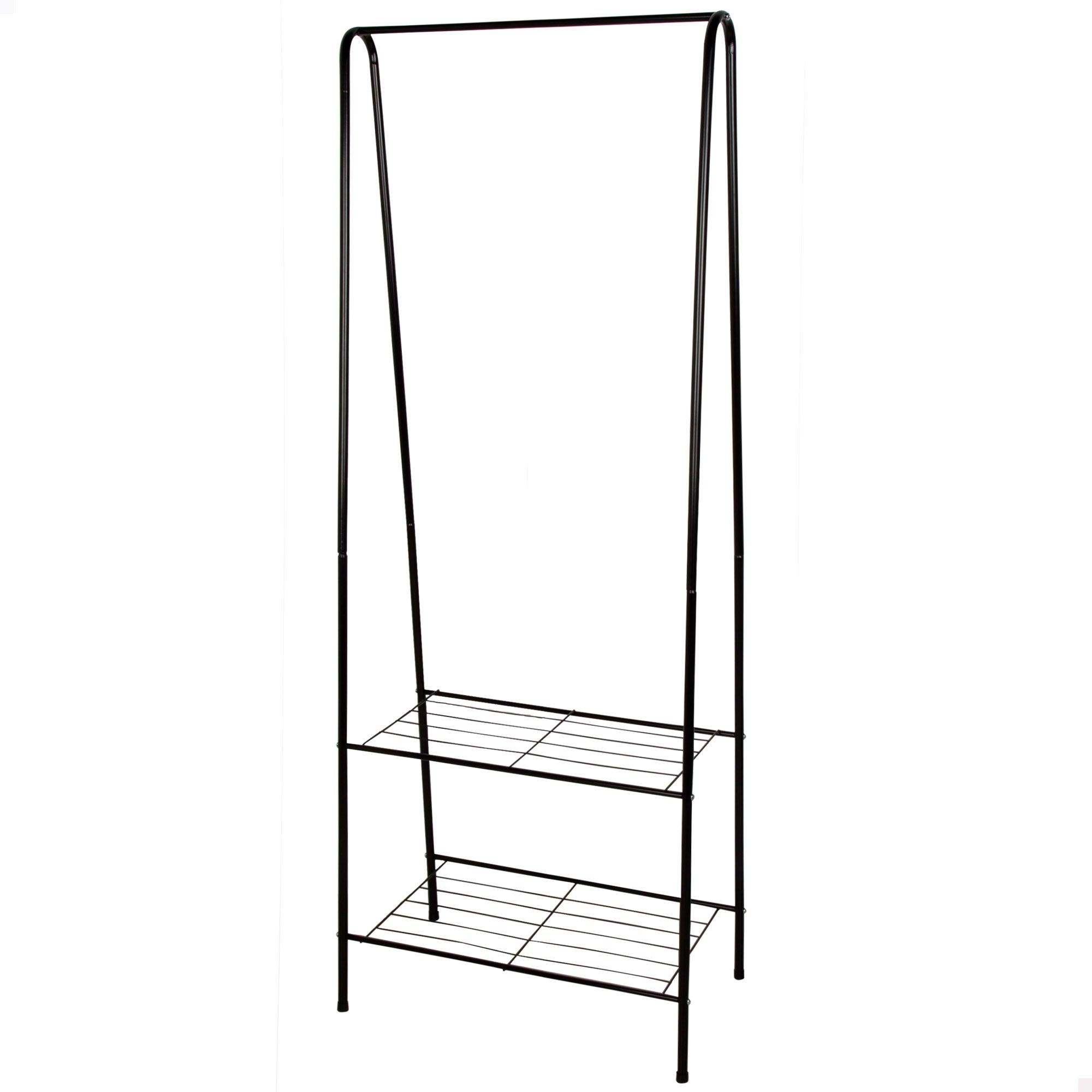 Max Home Portant à vêtements fixe en métal 60 x 35 x 151 cm avec deux ...