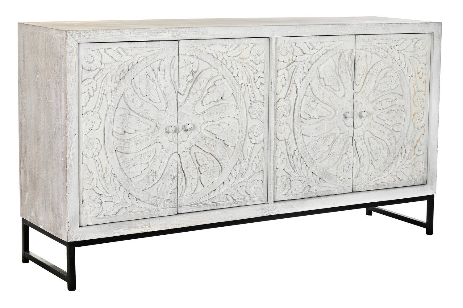 Buffet Mango Metal 150X38X80 Mandala Blanco | Leroy Merlin