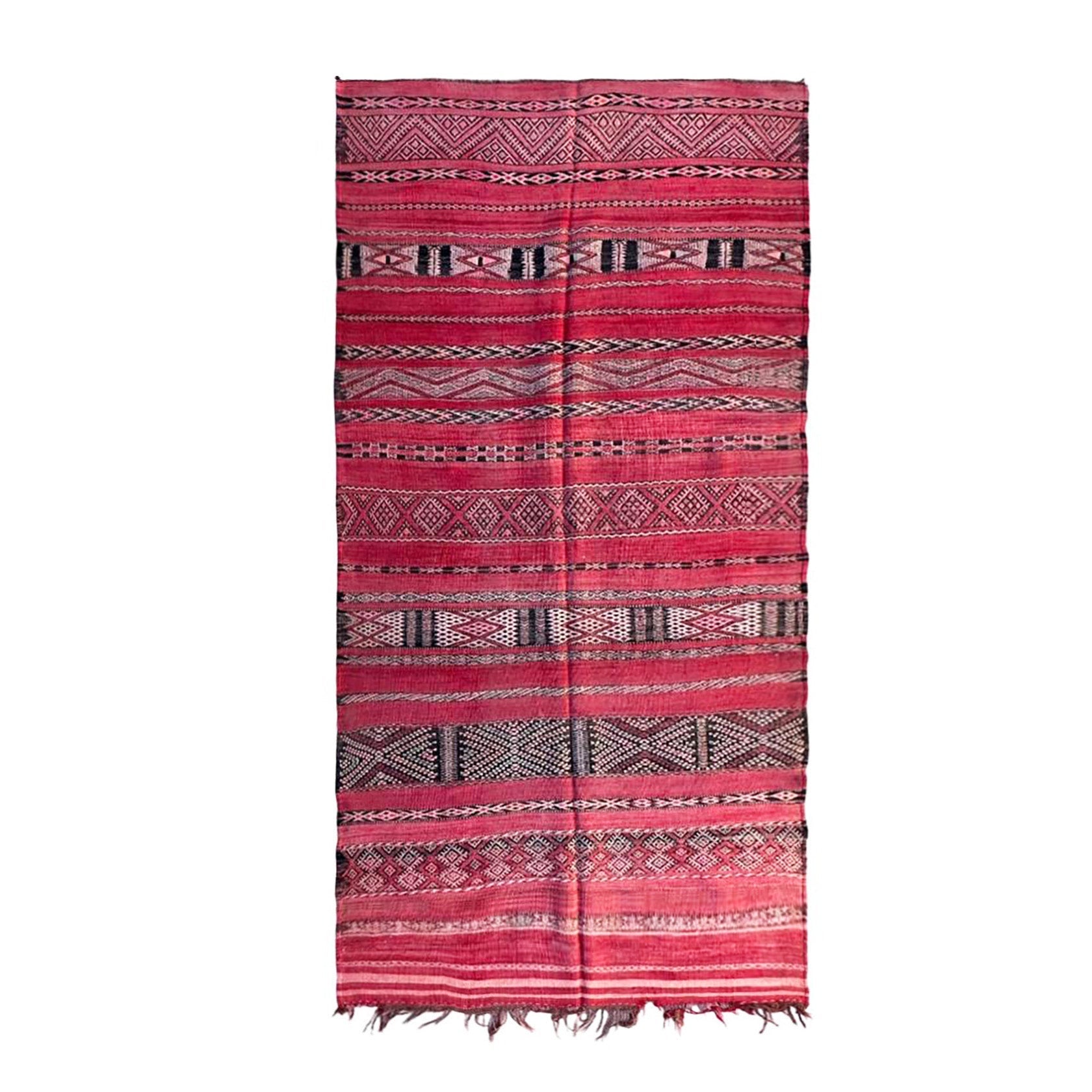 Tapis Kilim Berbere marocain pure laine 150 x 282 cm 150 cm x 282 cm ...
