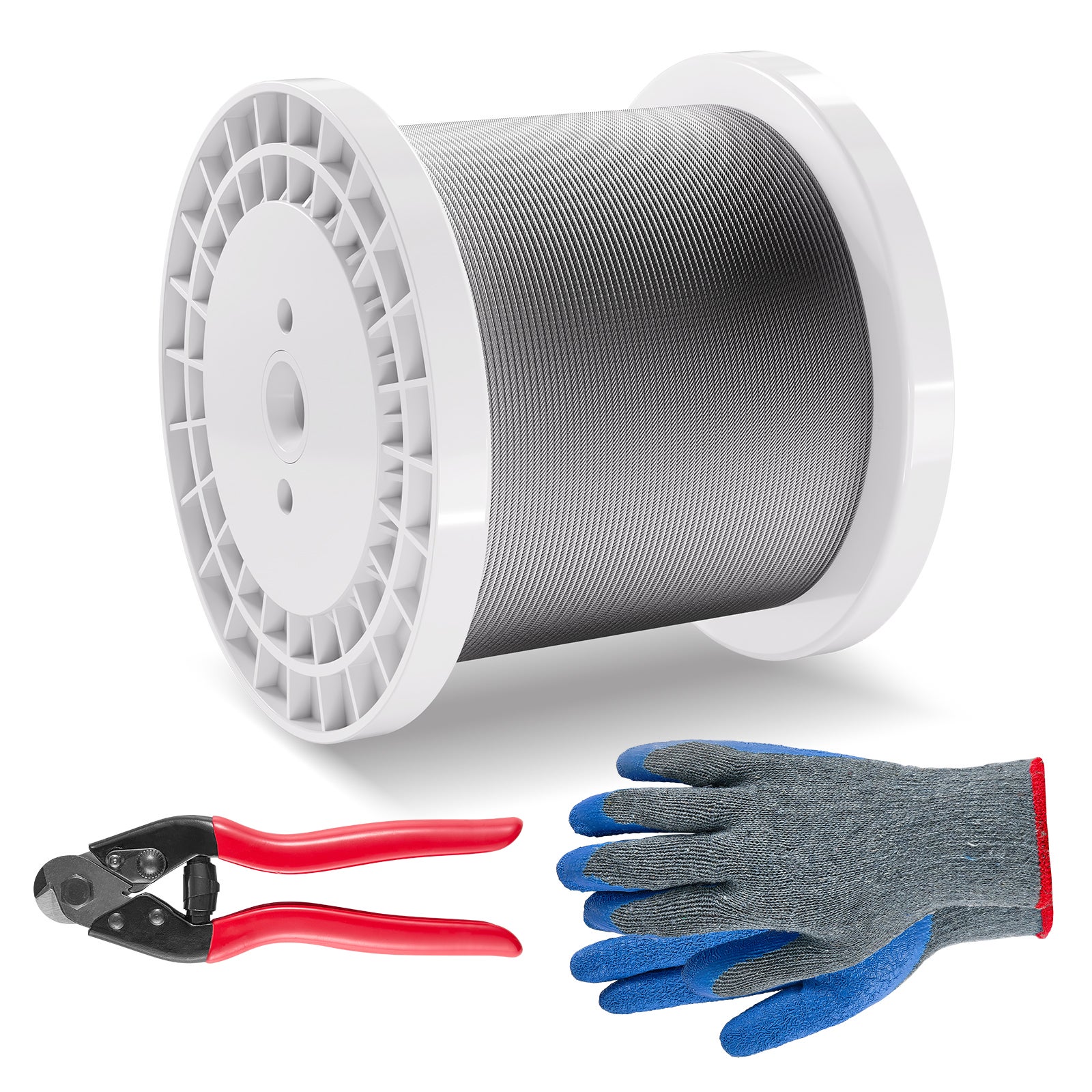 Kit cables metálicos, Cable acero inoxidable 316 de 1/8" y 1.000 pies ...