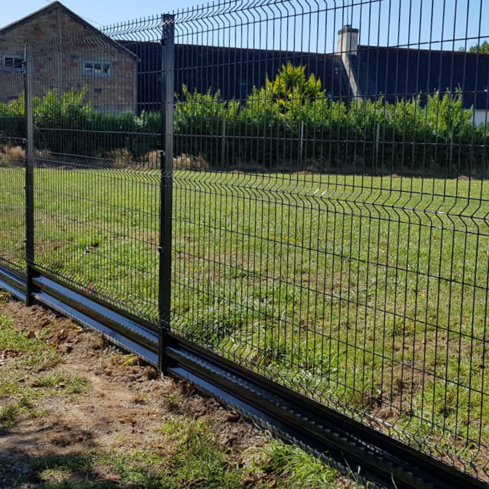 Panneau Rigide Grillage Clôture H1.73m x L2.50m Gris | Leroy Merlin