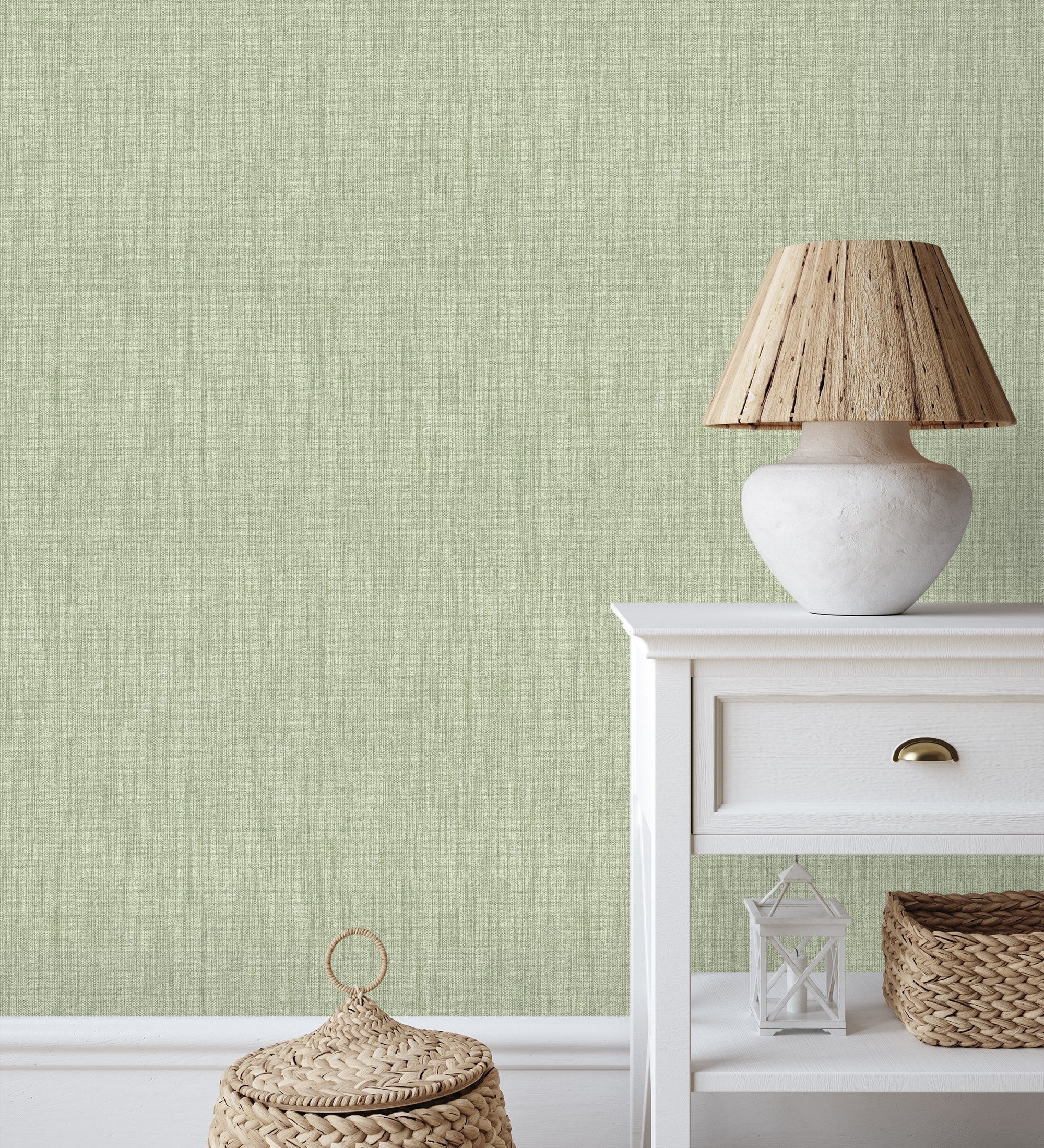 Papier peint vinyle effet texture tissu de lin en relief - Lenon Hall ...