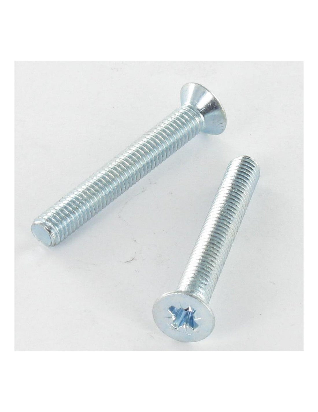 Vis métaux Tête fraisée TF Pozi 3 M6X35 PERC 2.8 PROF 8 Acier zingué blanc-10 pièces | Leroy Merlin