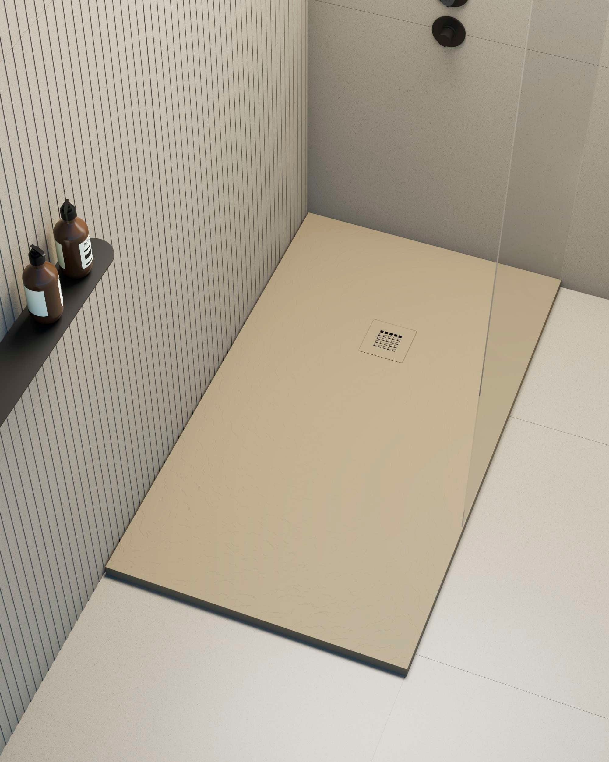 Plato de ducha POALGI - 75x100 cm - Albero - Serie Hos's - Extraplano y ...