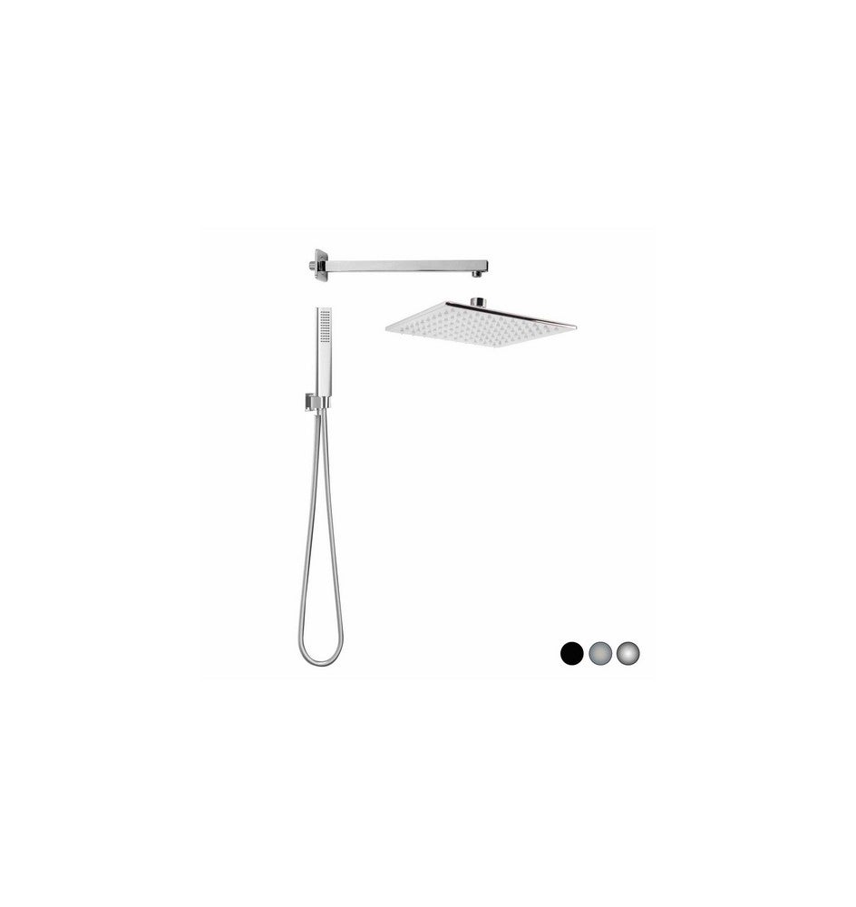 Materiale ottone e acciaio inox Aisi 304. Soffione L. 25x25 cm(DianFlex ...