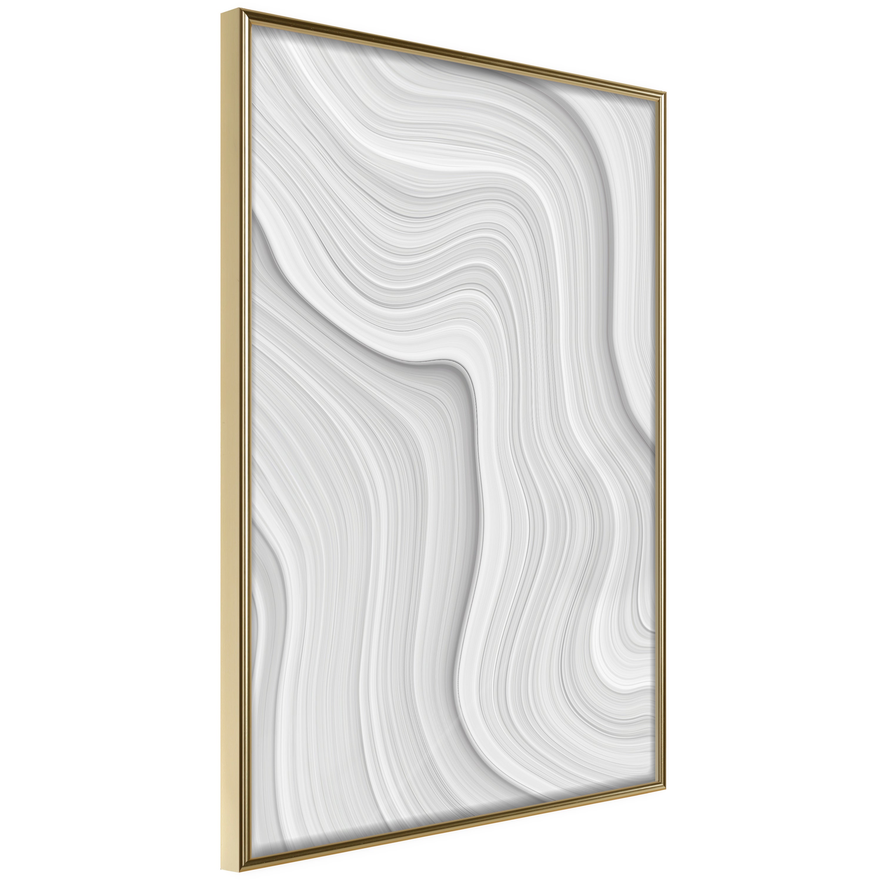 Poster et affiche - Snow Contour Lines - 40x60 | Leroy Merlin