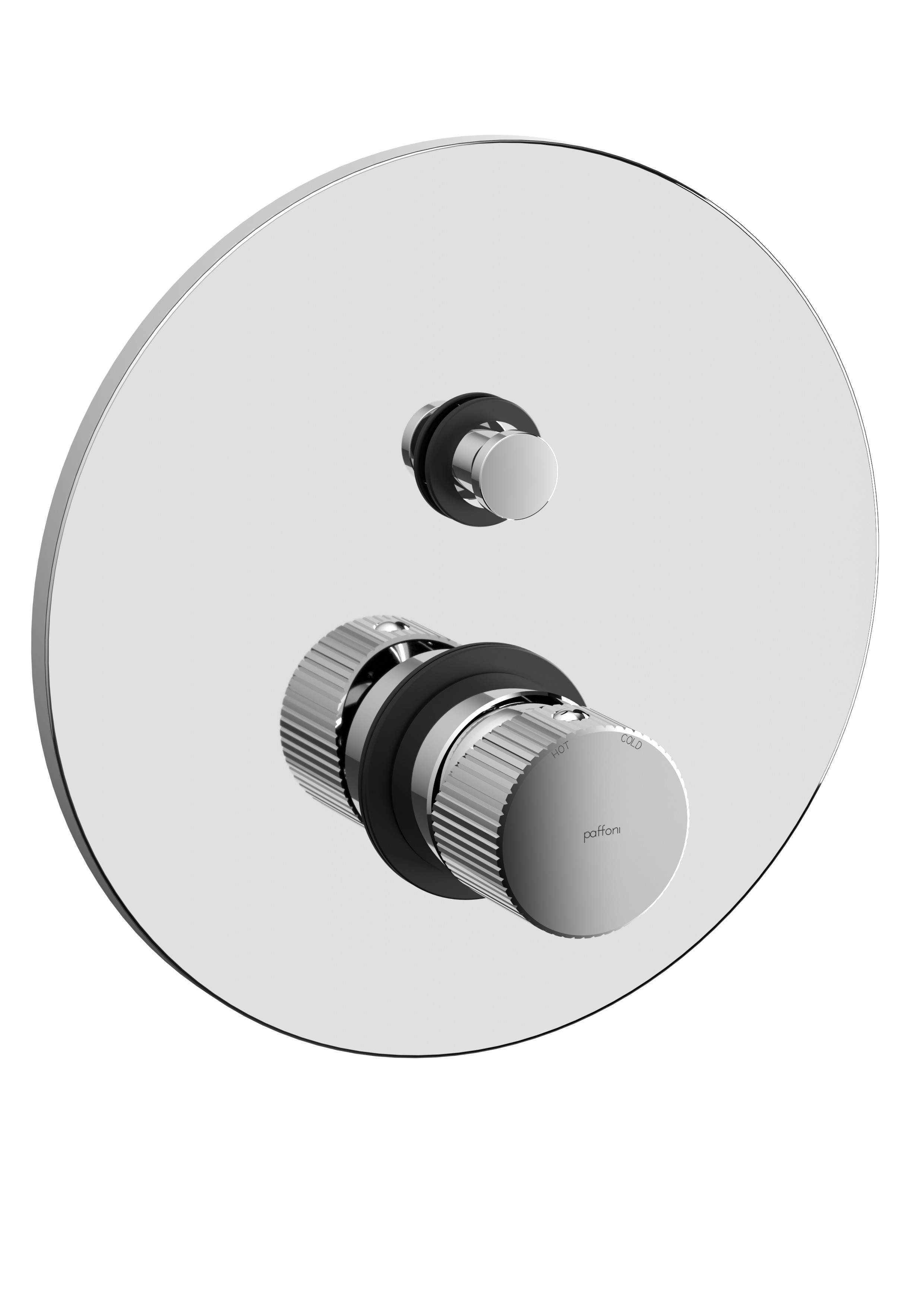 Mitigeur douche à encastrer 2 sorties avec plaque ronde Ø200 mm Paffoni ...