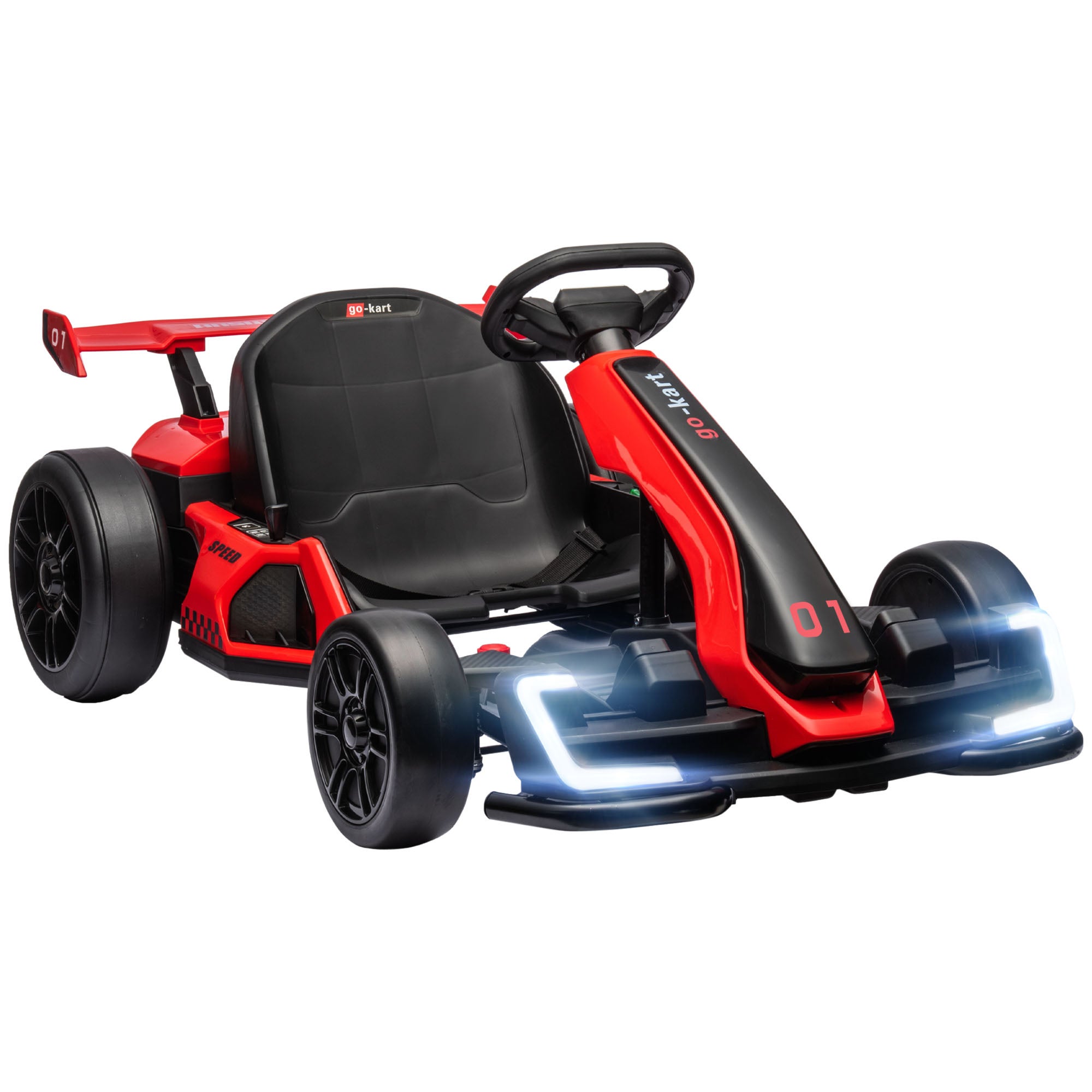 Kart électrique pour enfants, avec klaxon et fonction musicale, siège ...