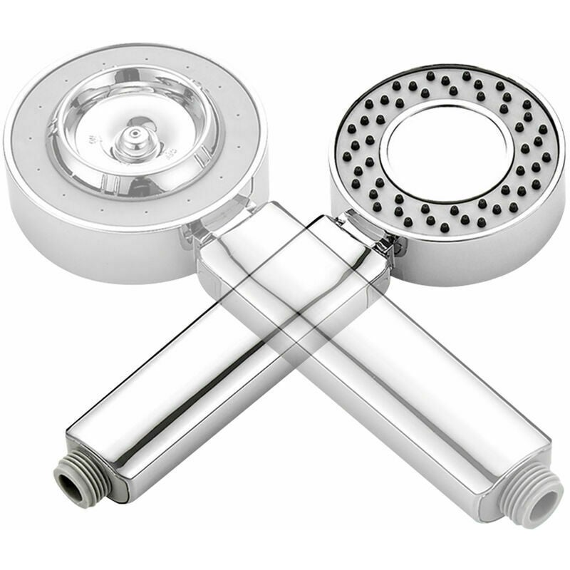 Pommeau de douche haute pression, jet double face, chrome poli | Leroy ...