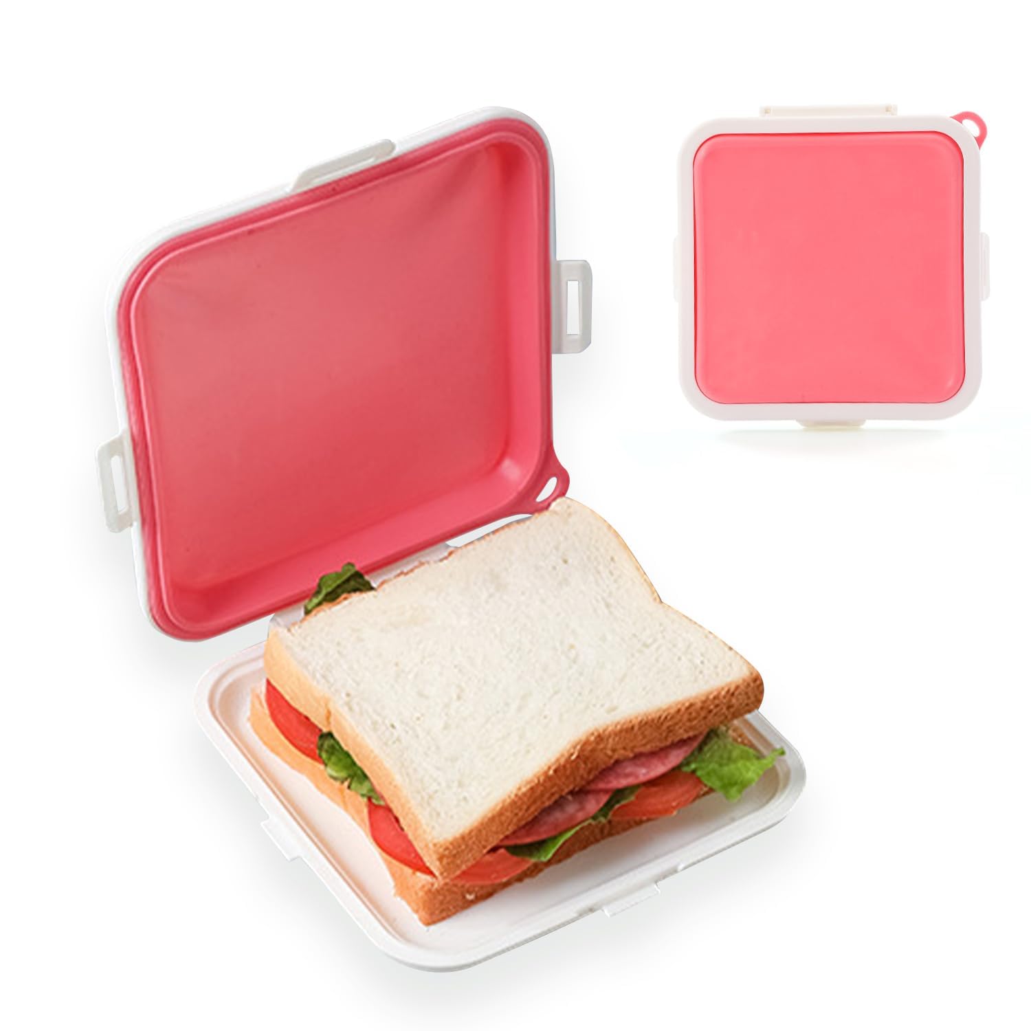 Boîtes à sandwich en silicone à clip, sans BPA, étanches et ...