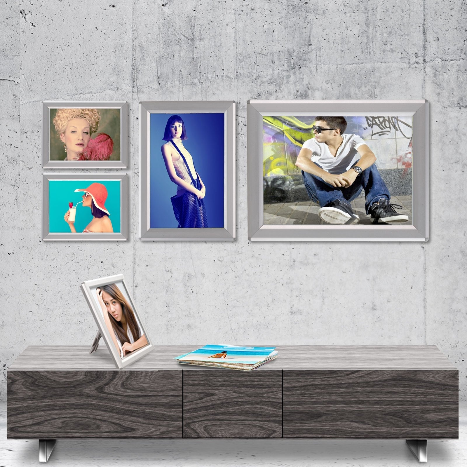 Opti-Clic clip marco para póster Colgante de pared Para A3 Ancho del ...