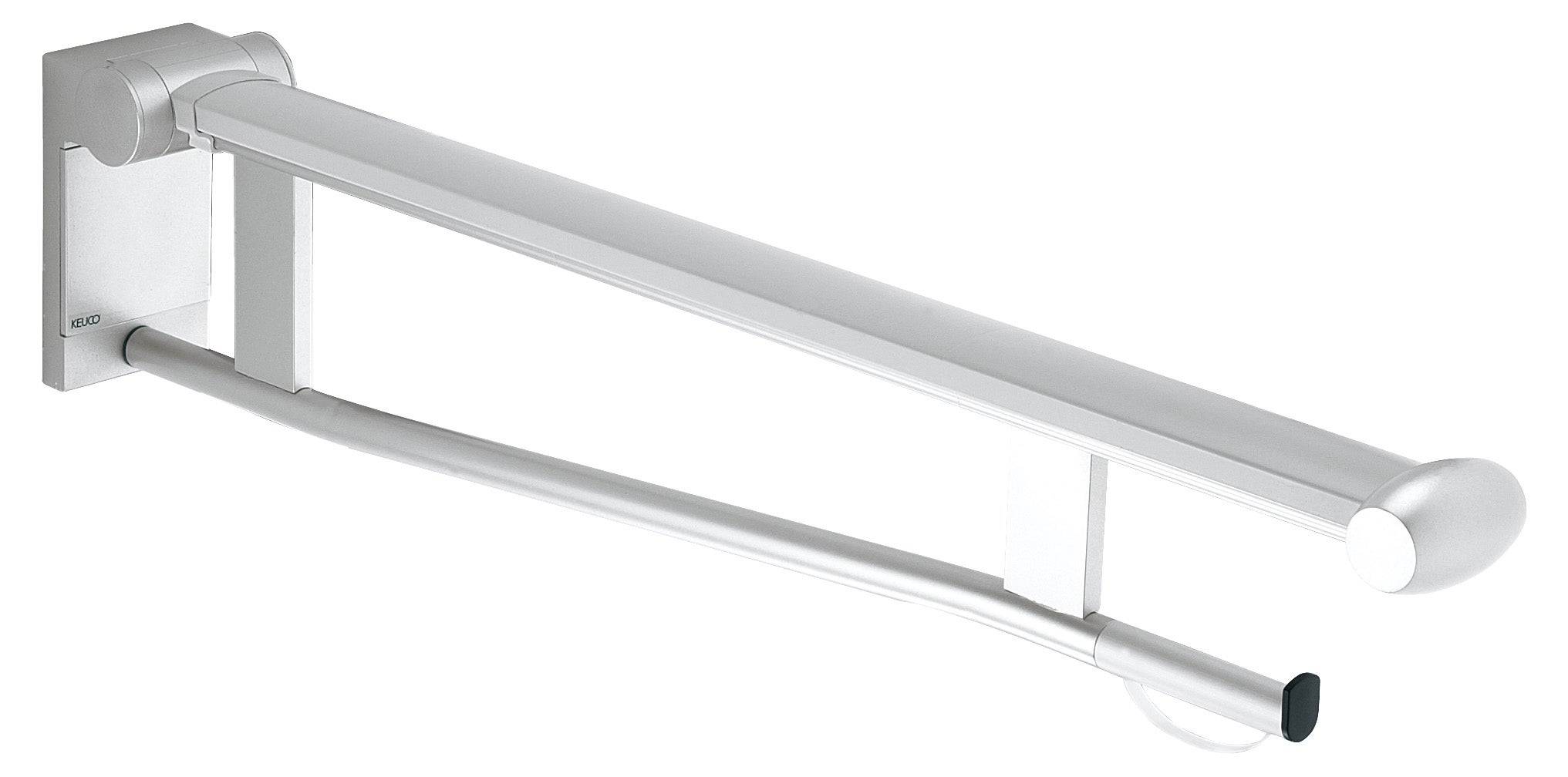 Asidero de soporte plegable KEUCO PLAN Care, con portarrollos de papel ...