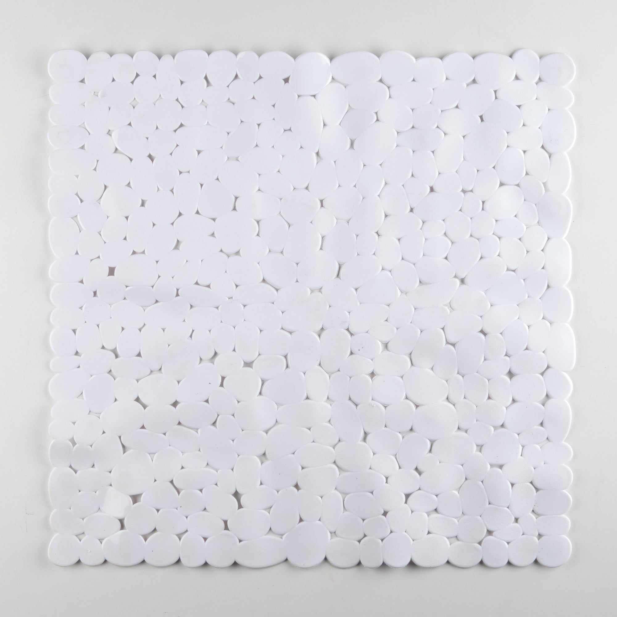King Home STONE BLANC PVC TAPIS DE DOUCHE 52x52 cm | Leroy Merlin