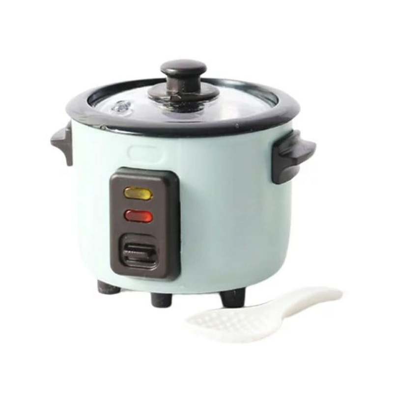 Doll Casa Mini Model Rice Cooker Simulation Model Adornos Azul | Leroy ...
